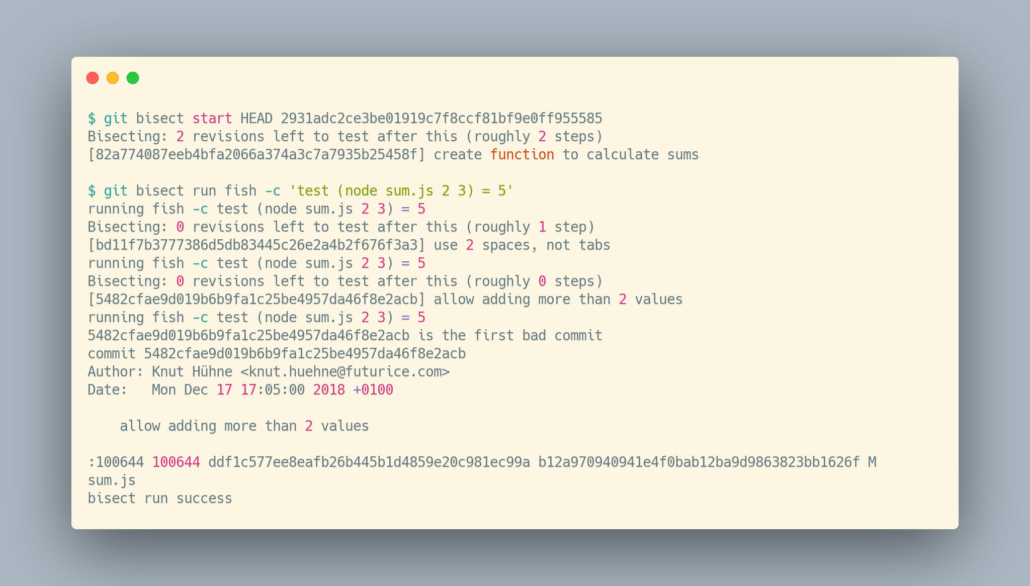 Finding bad commits with git | k-nut — Blog Finding bad commits with git | k-nut — Blog
